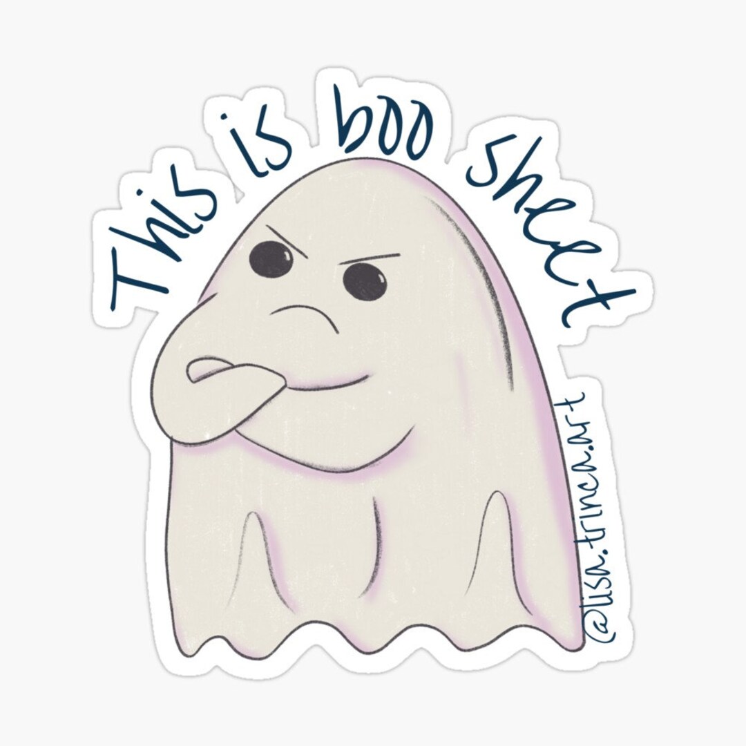 Boo Sheet Sticker, Spoon Theory, Neurodivergence, Gift for Tired Adults ...