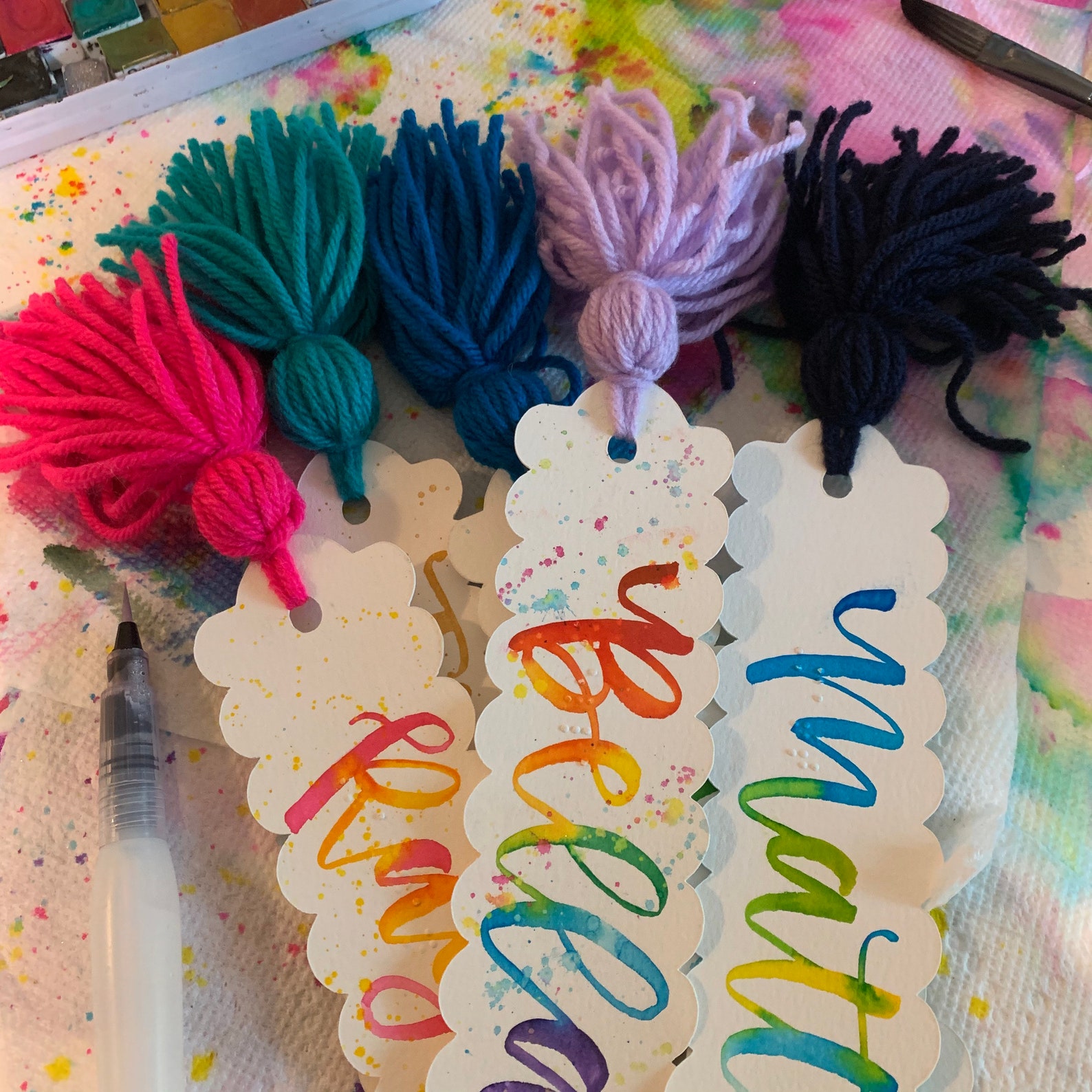 Braille Bookmark Personalized & hand painted | Etsy