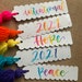 Word of the Year Bookmark Custom Handpainted - Etsy