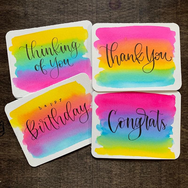 Hand Lettered Card - Etsy