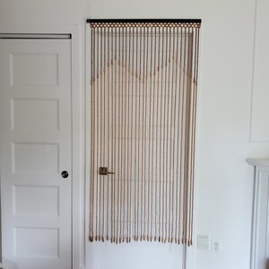 Vintage Beaded Door Hanging or Curtain 70's Bohemian Boheme Boho Wall ...