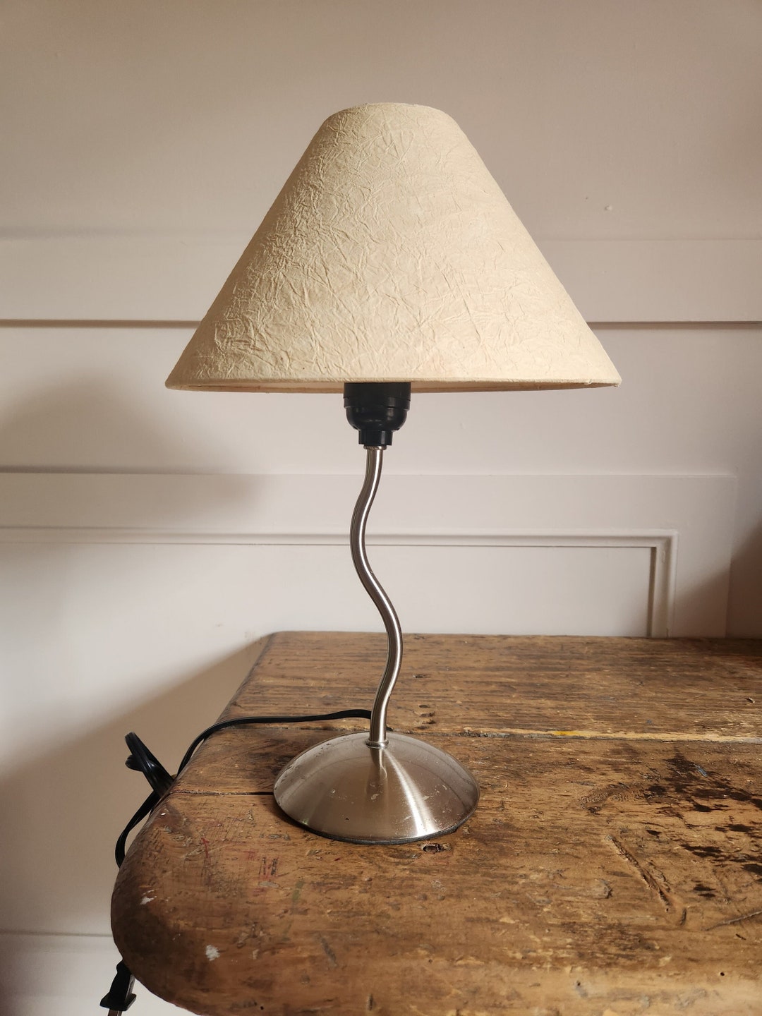 Vintage Chrome Modern Squiggle Accent or Bedside Lamp Atomic - Etsy Canada