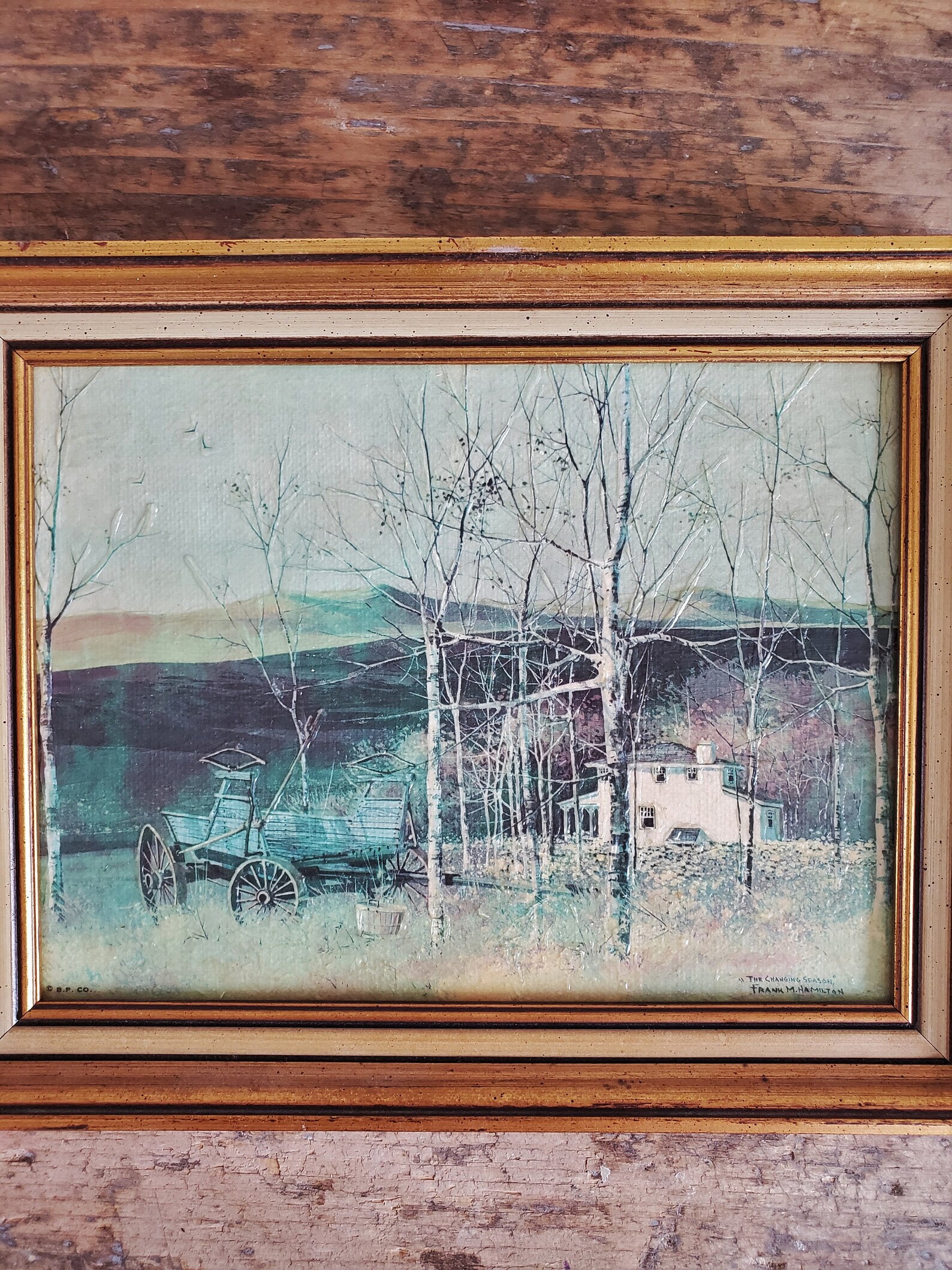 Vintage Set of Two Framed Frank M Hamilton Prints of Landscape | Etsy