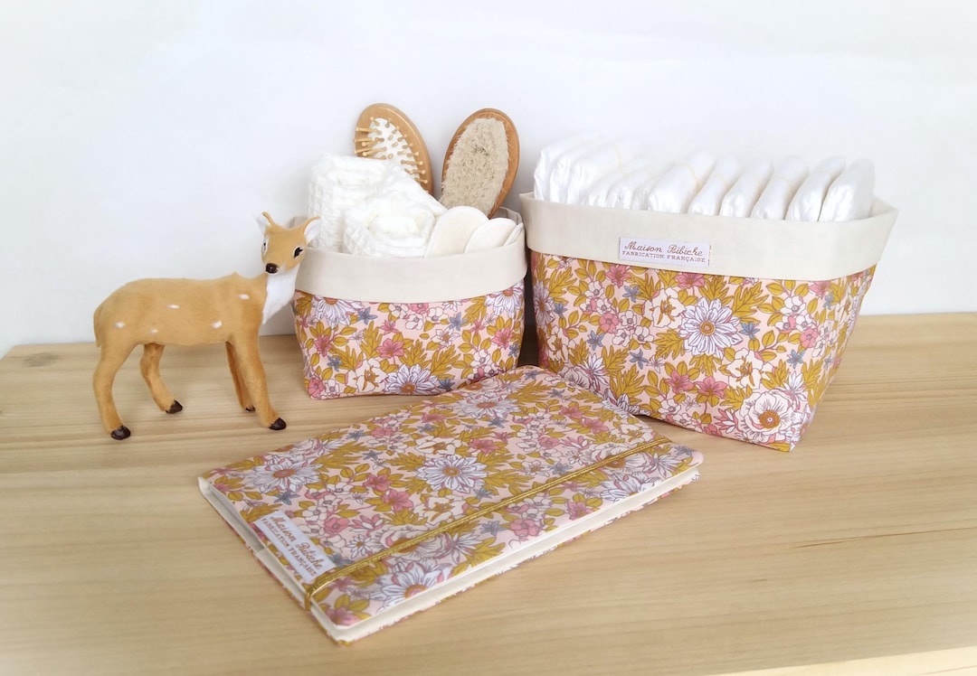 Liberty Baby Storage Baskets, Health Record Cover, Diaper Basket, Baby ...