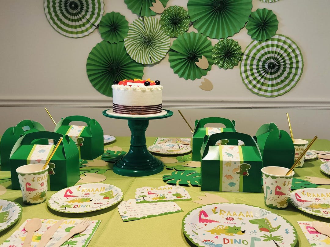 Dinosaur Birthday Party Kit for Kids/ Complete Dinosaur Themed Birthday ...