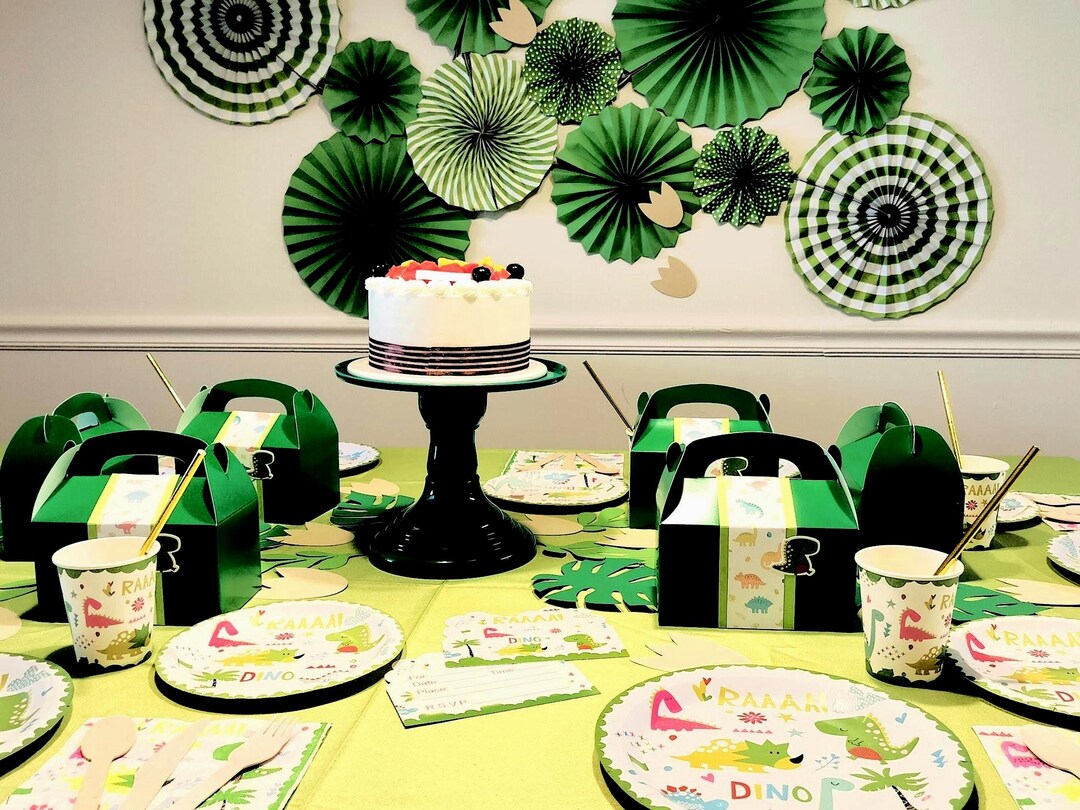 Complete Dinosaur Themed Birthday Party Box/dinosaur Birthday Party Kit ...