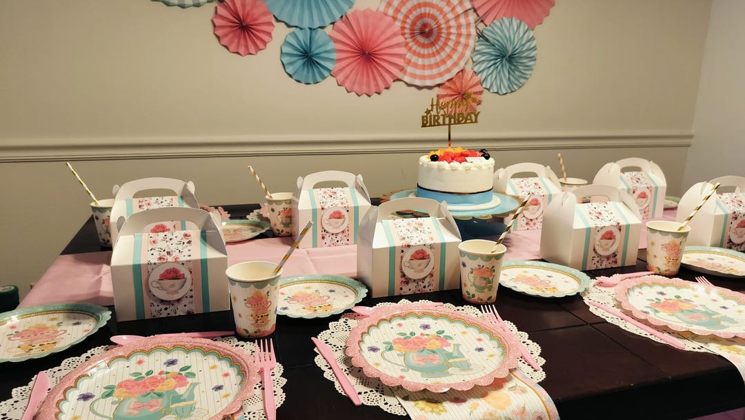 Tea Party Theme Kit for 16 Guests Tea Party Tea Party Box Complete Tea ...