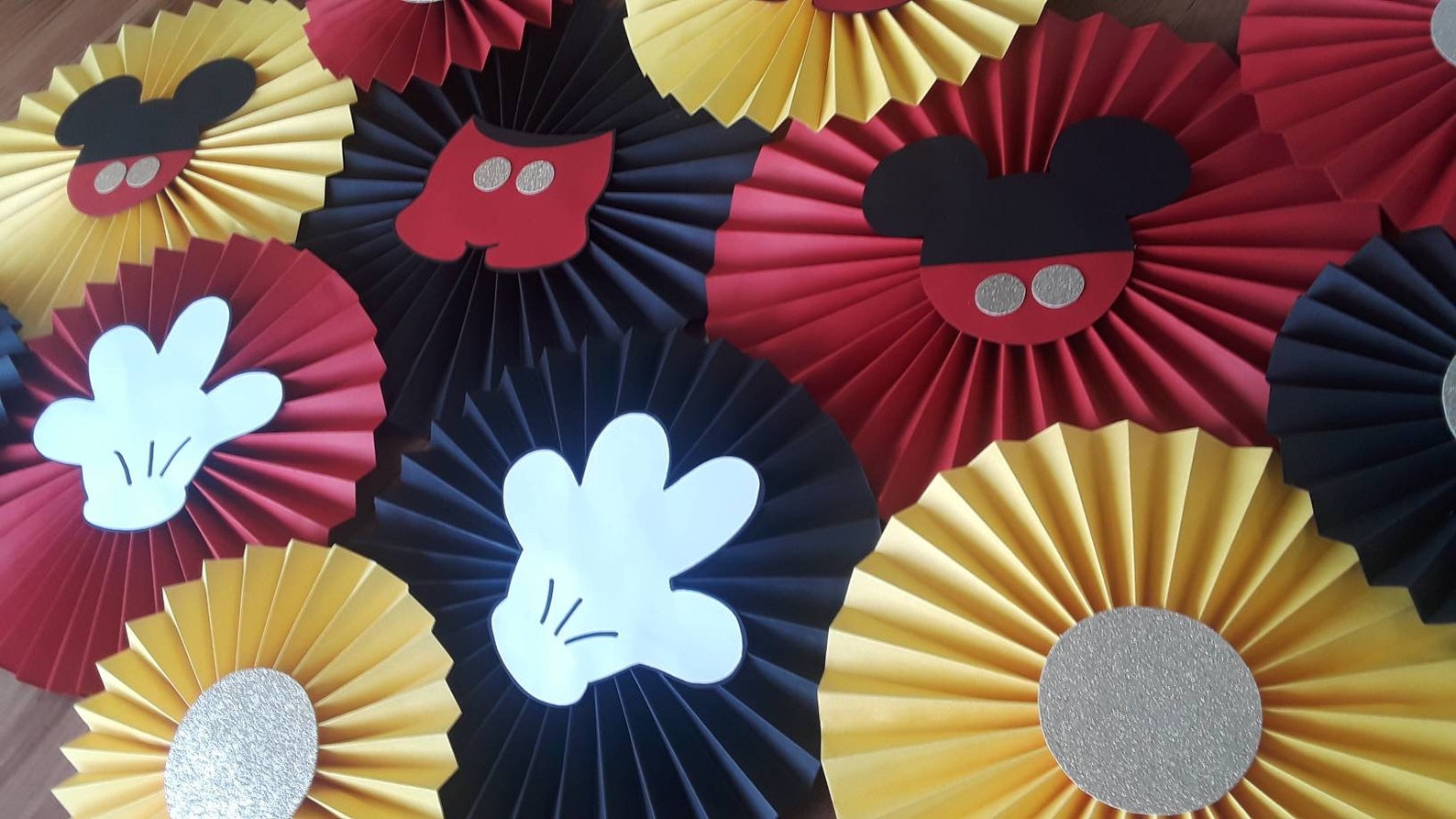 Mickey Mouse Paper Rosettes/ mickey mouse backdrop/ mickey | Etsy