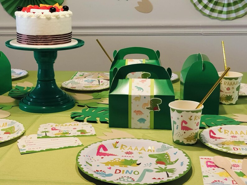 20 Guests Dinosaur Birthday Party Kit for Kids/ Complete Dinosaur ...