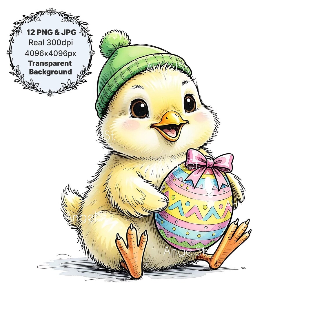 Cute Easter Chicks Clipart PNG, Baby Chickens Eggs Nest Spring ...