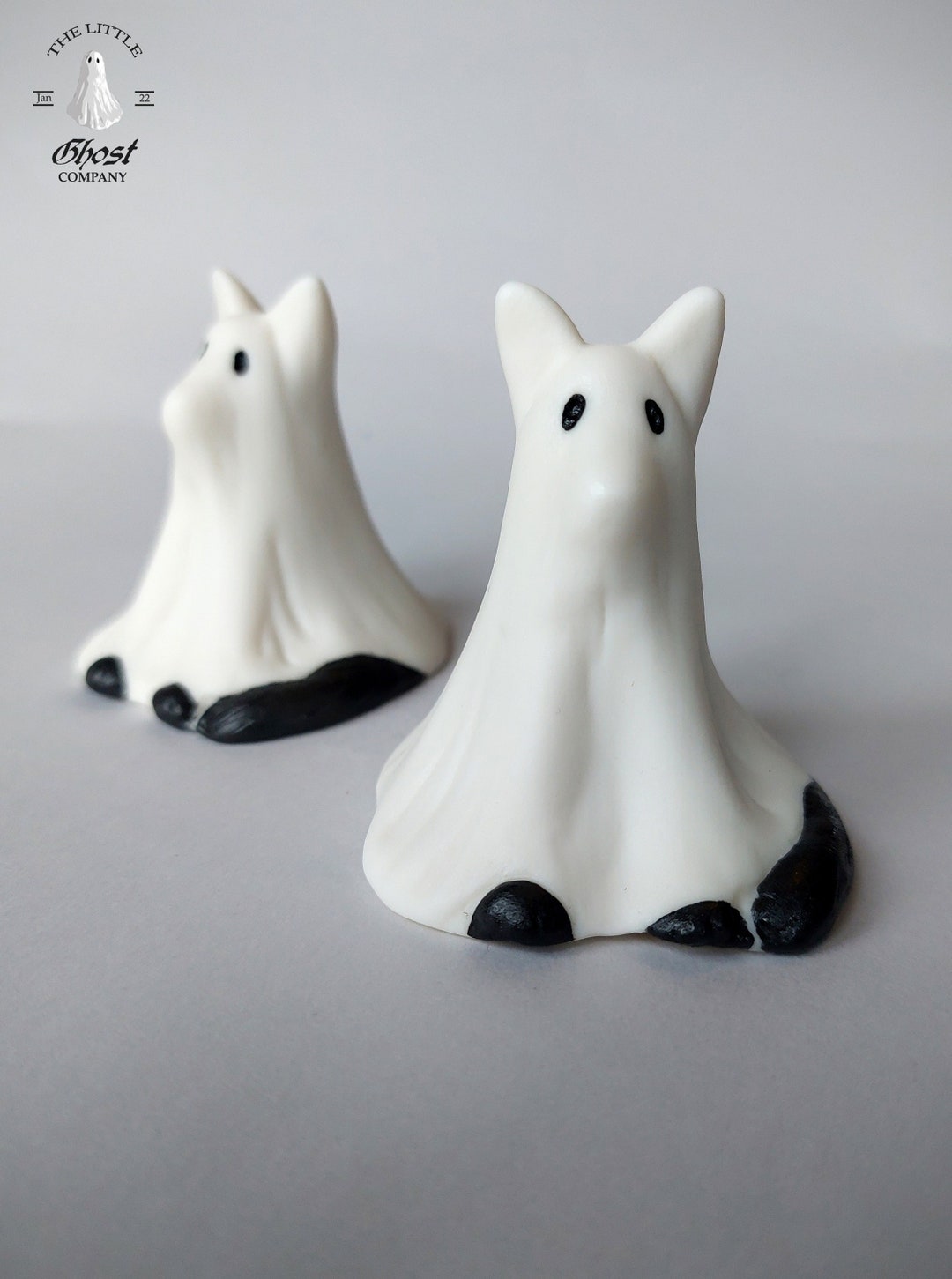 Spooky Ghost Sculpture Ceramic Dog Ghost - Etsy
