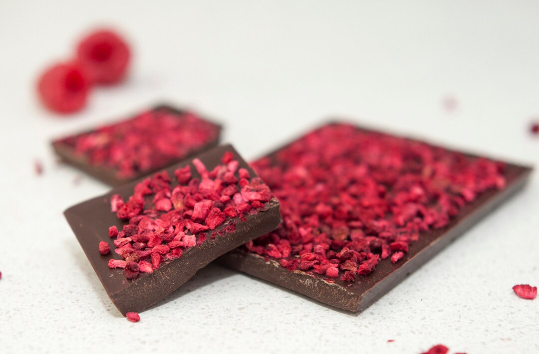 Dairy Free Raspberry Dark Chocolate Bar - Etsy