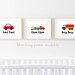 Train Numbers Print Cute Nursery Wall Art Decor Boys Kids Toddler ...