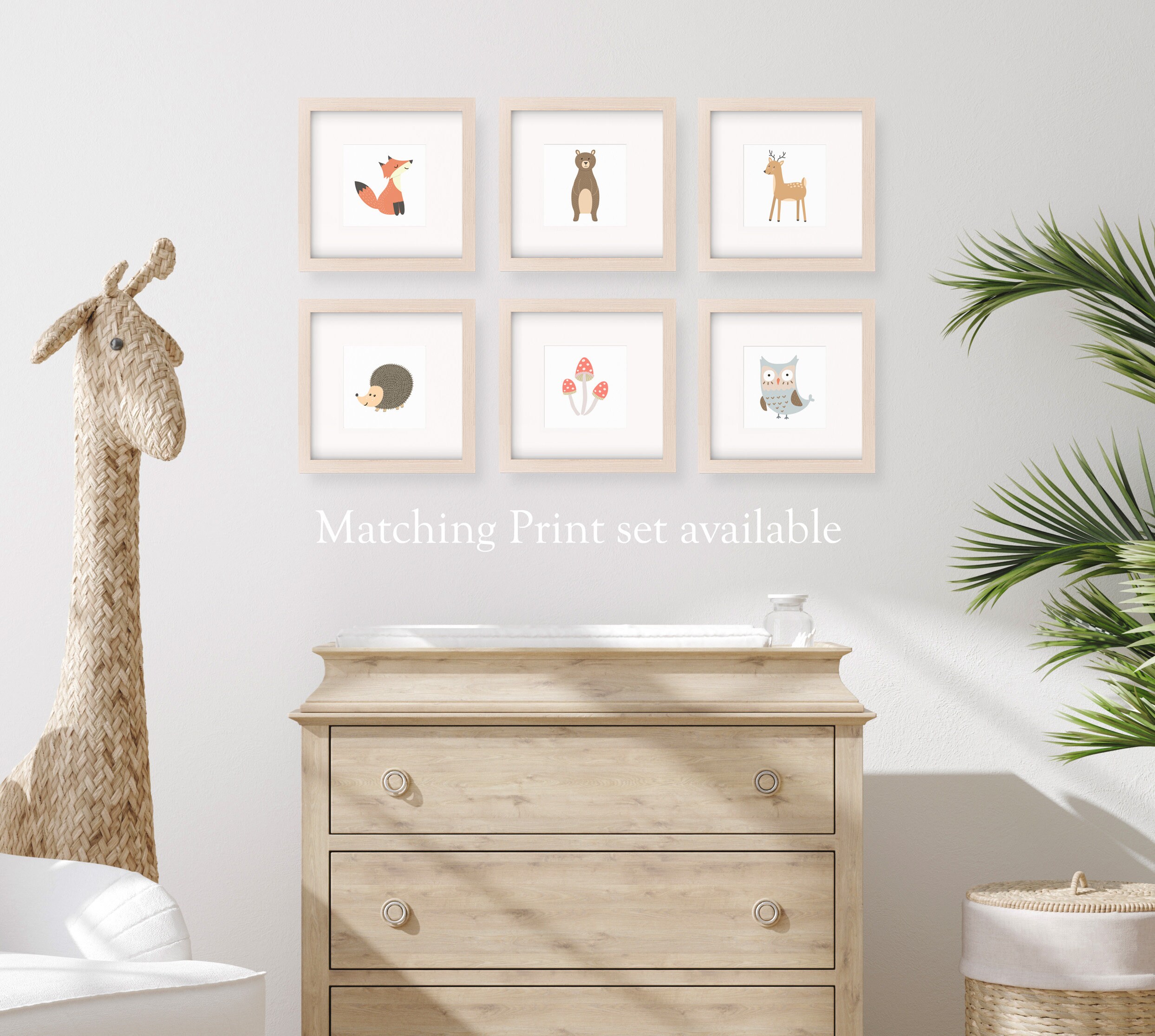 Woodland Numbers Print Forest Animal Number Wall Art Boy Girl - Etsy UK