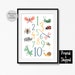 Cute Bug Insect Numbers Print Toddler Counting Wall Art Nursery Poster ...