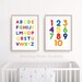 Rainbow Numbers Print Rainbow Nursery Wall Colourful Playroom Toddler ...