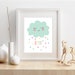 Rain Cloud Name Print Personalised New Baby Gift Rainbow - Etsy
