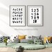 Monochrome Scandi Alphabet Print Boys Girls Kids Toddler - Etsy