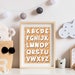 Giraffe Alphabet Print Neutral Kids Playroom Wall Art Pattern Skin Hide ...