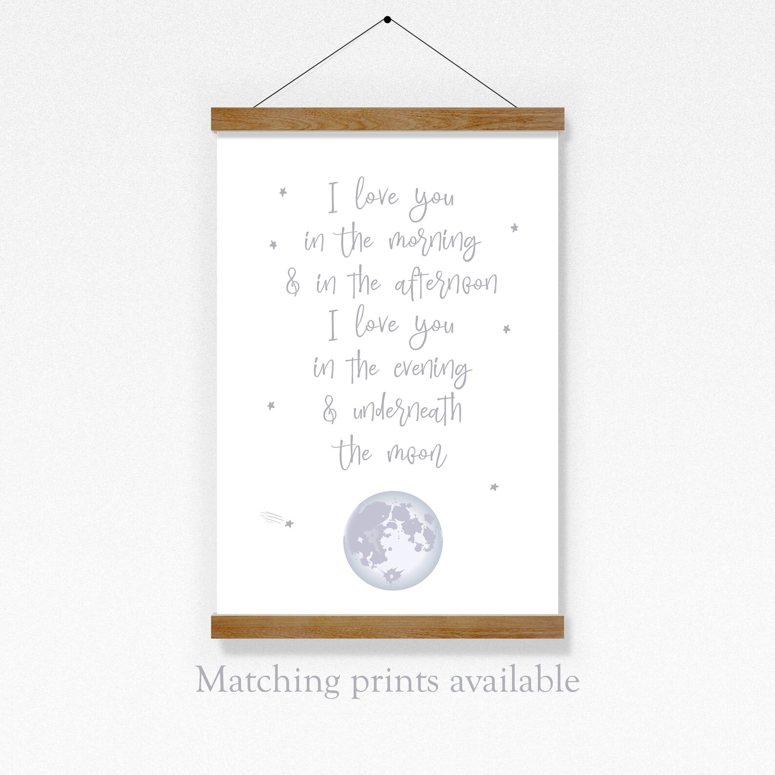 New Baby Gift Personalised Moon Phase Print Birth Announcement - Etsy UK