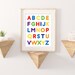 Rainbow Alphabet Print Rainbow Nursery Wall Art Colourful Poster ...