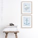 Nautical Print Set Cute Sea Beach Ocean Themed Neutral Nursery Wall Art ...