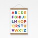 Rainbow Alphabet Print Rainbow Nursery Wall Art Colourful Poster ...