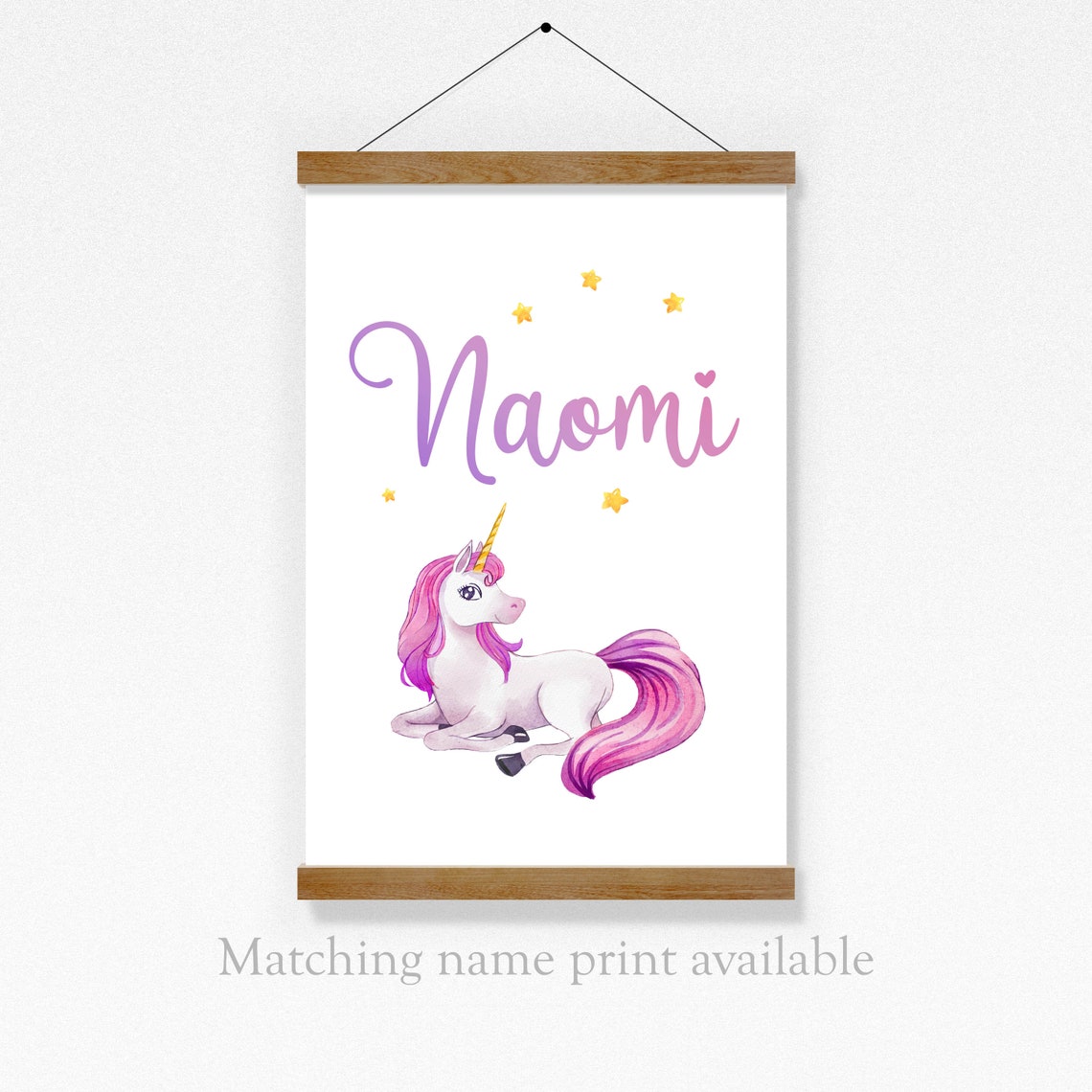 Unicorn Alphabet Print Girls ABC Poster Pretty Pink Blue - Etsy UK