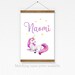Unicorn Alphabet Print Girls ABC Poster Pretty Pink Blue Purple Lilac ...
