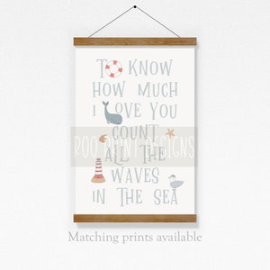 Nautical Print Set Cute Sea Beach Ocean Themed Neutral Nursery Wall Art ...