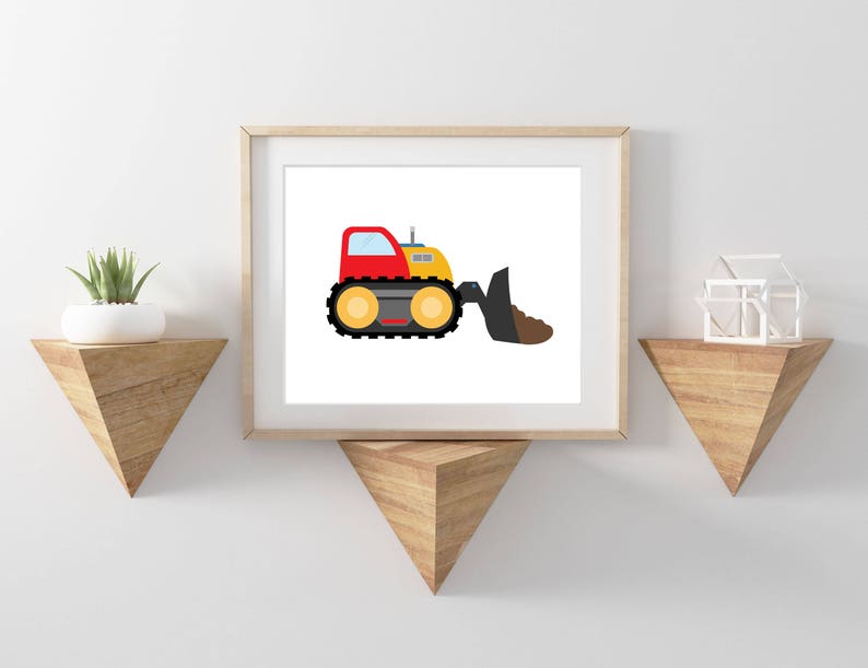 Construction Print Set Cute Building Nursery Wall Art Prints - Etsy