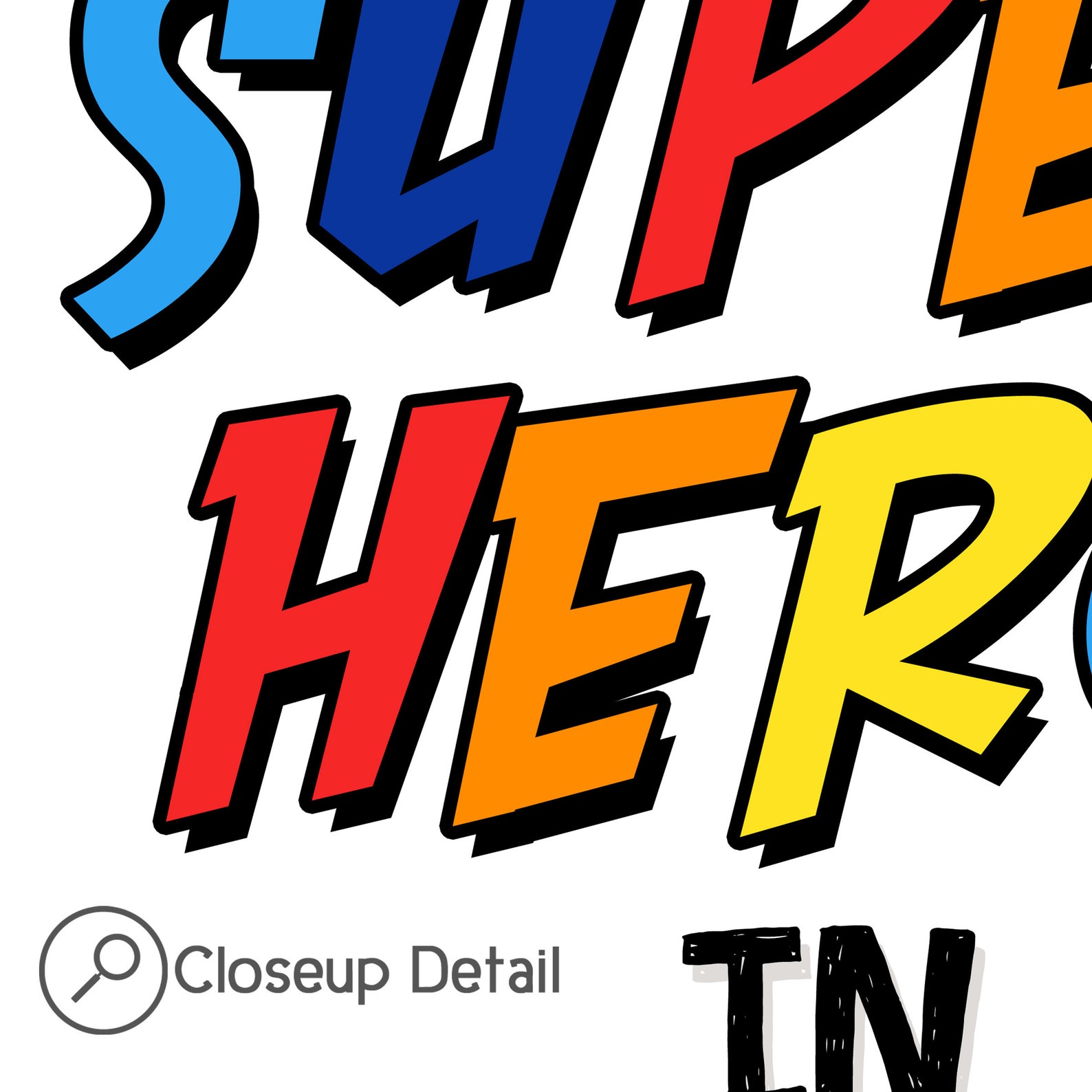 Superhero in Training Print Cute Super Hero Kids Wall Art - Etsy UK