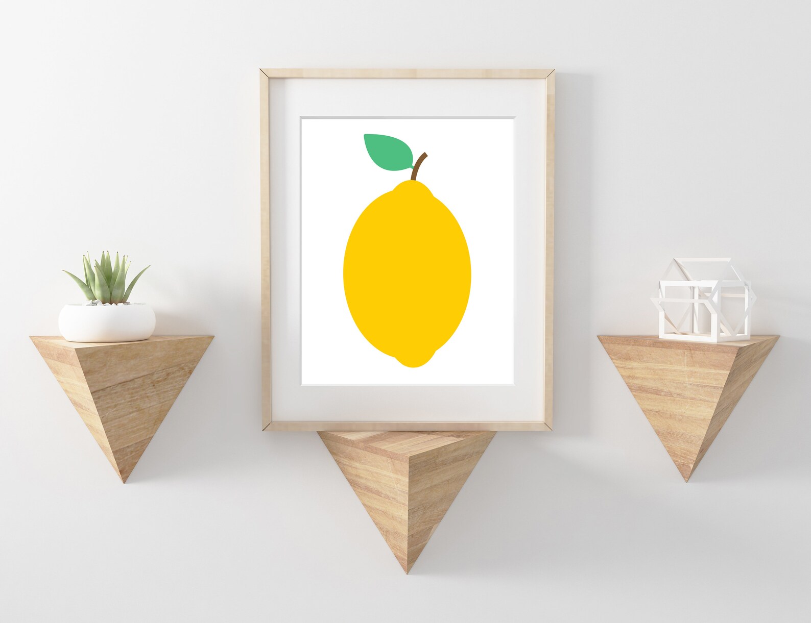 Big Lemon Art Print Simple Modern Bright Fruit Yellow Nursery - Etsy UK