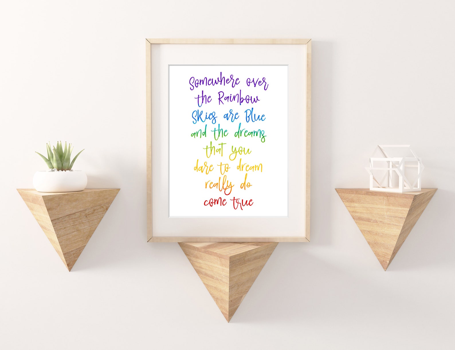 Somewhere Over the Rainbow Art Print Baby Gift Pretty Nursery - Etsy