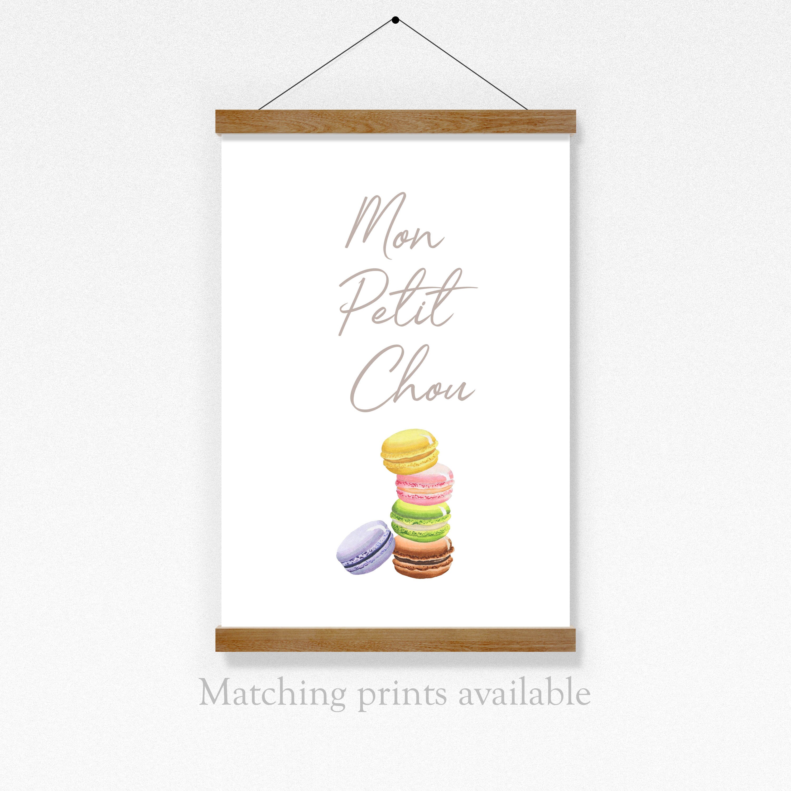 Macaron Art Print Cake Pastry Baking Flavours Flavors Nursery - Etsy UK