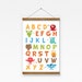 Cute Kids Monster Alphabet Print Colourful Fun ABC Poster Preschool ...