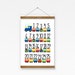 Train Numbers Print Cute Nursery Wall Art Decor Boys Kids Toddler ...