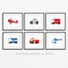 Firefighter Numbers Print Cute Fire Truck Boys Nursery Wall Art Decor ...