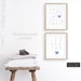 I Heart You U Alphabet Print Custom Colour Bedroom Cute Playroom ...