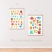 Cute Kids Monster Alphabet Print Colourful Fun ABC Poster Preschool ...