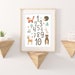Woodland Numbers Print Forest Animal Number Wall Art Boy Girl Nursery ...