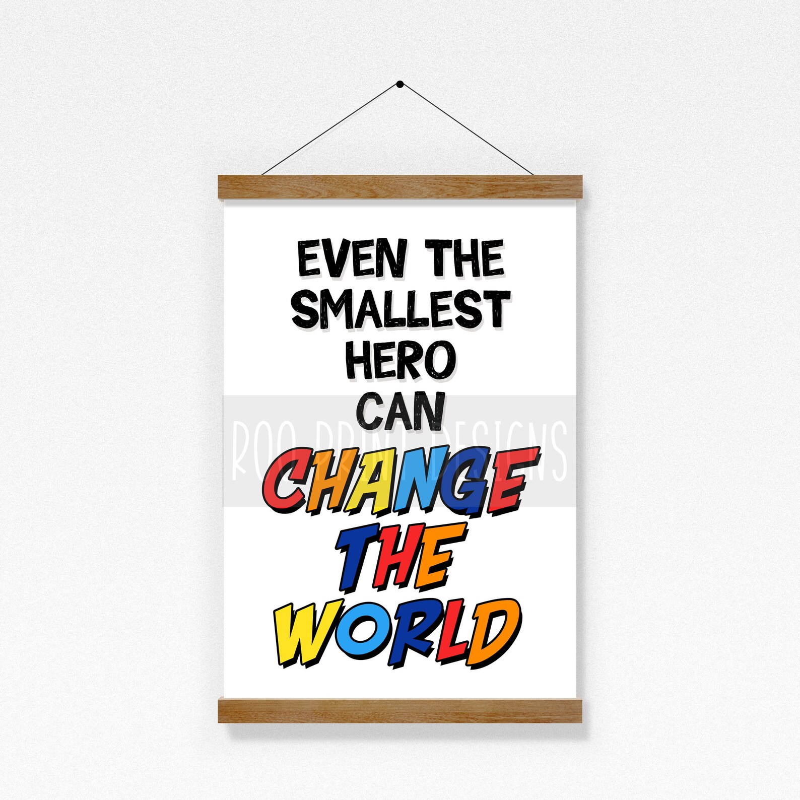 Cute Superhero Nursery Wall Art Even the Smallest Hero Can | Etsy