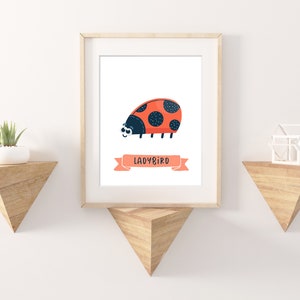 Cute Bug Print Set Sweet Kids Insect Prints Toddler Wall Art Nursery ...