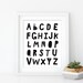 Monochrome Scandi Alphabet Print Boys Girls Kids Toddler - Etsy