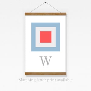 Nautical Flags Alphabet Print A to Z of Maritime Signal Flags ABC ...