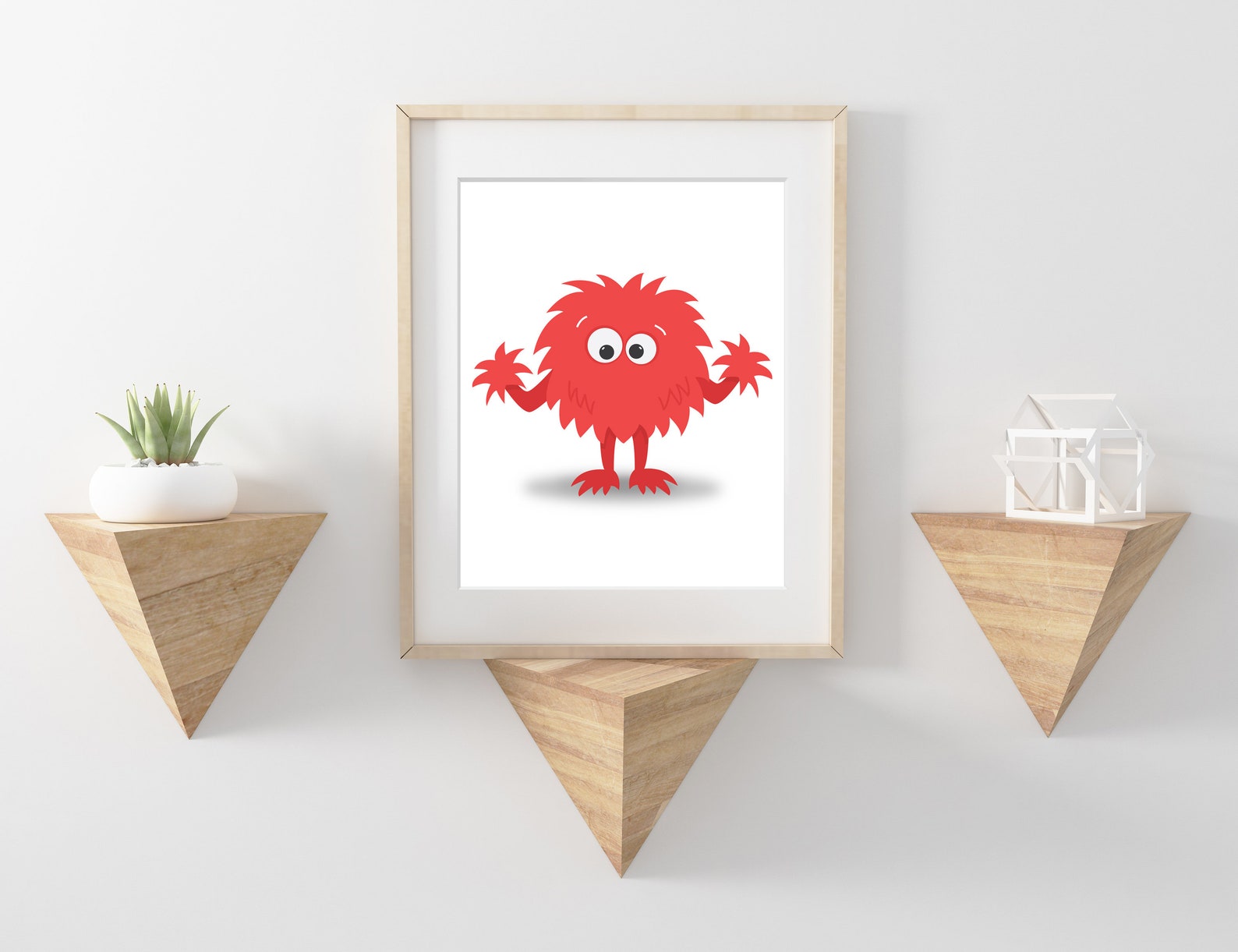 Cute Monster Print Set Colourful Nursery Wall Art Decor Boys | Etsy UK