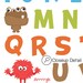 Cute Kids Monster Alphabet Print Colourful Fun ABC Poster Preschool ...