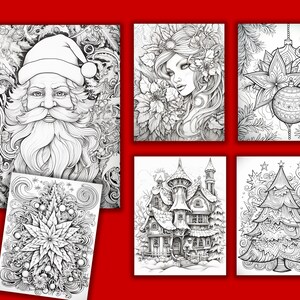 Relaxing Adult Christmas Winter Holiday Coloring Book - Mandala ...