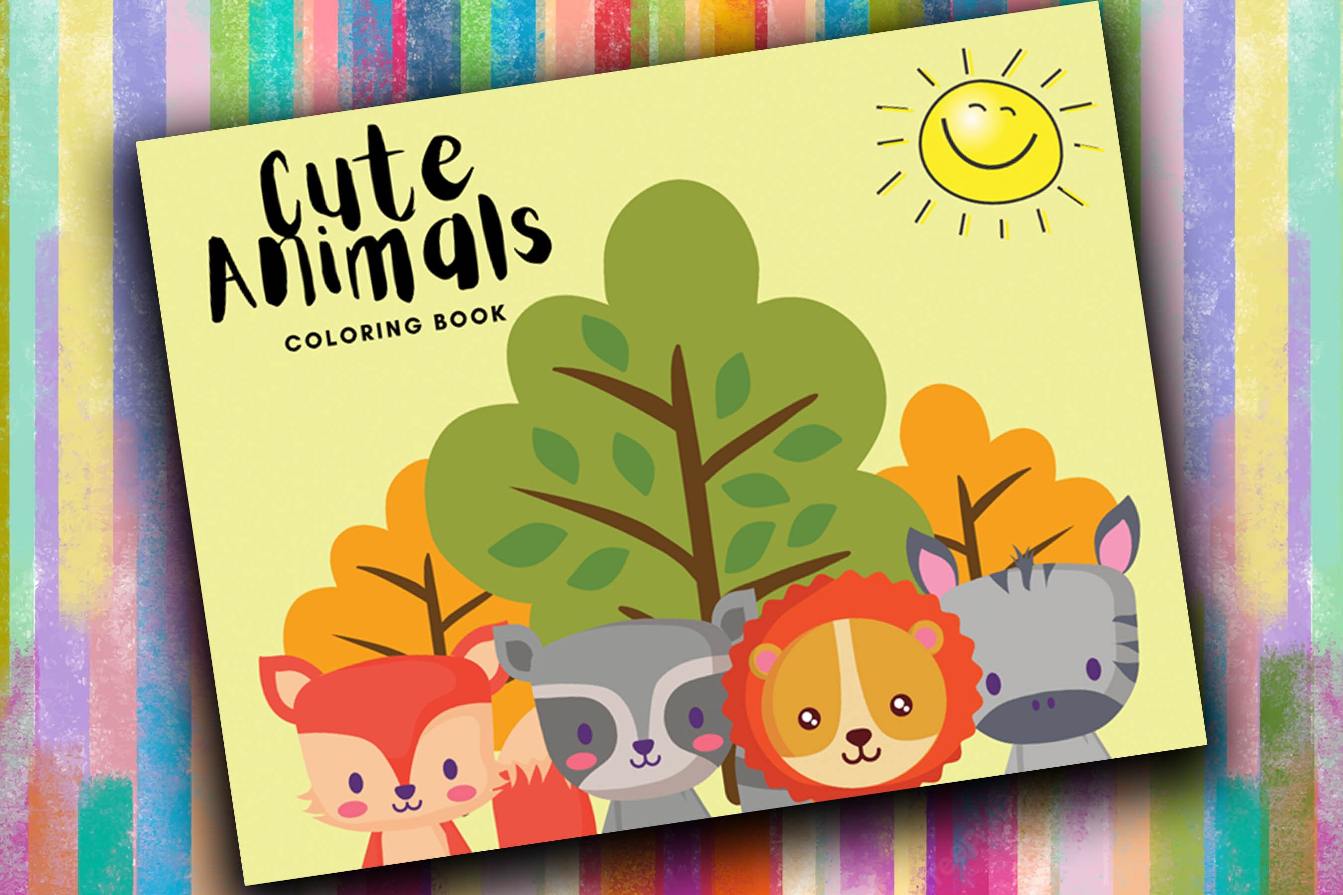 Cute Animal Coloring Pages, 40 Printable Animal Coloring Pages, Instant ...