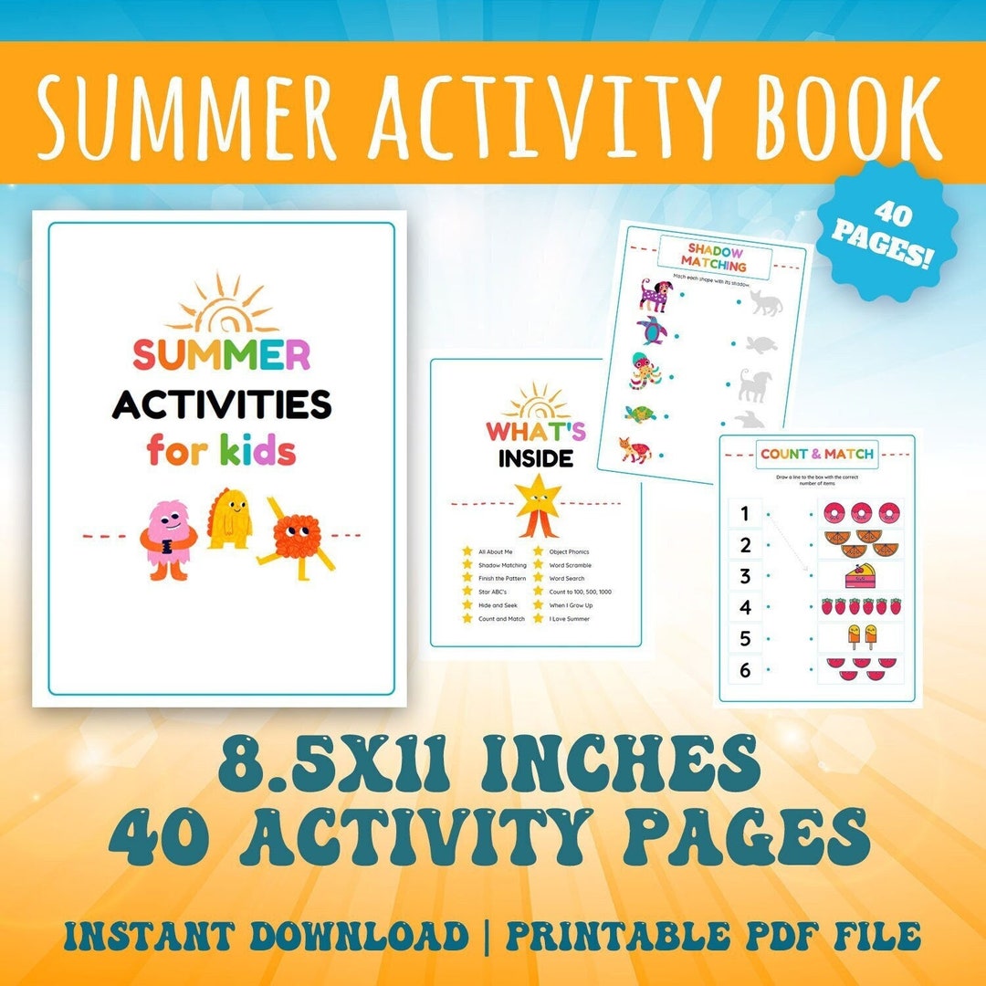 Summer Fun Workbook for Preschool, Pre-k and Kindergarten Kids ...